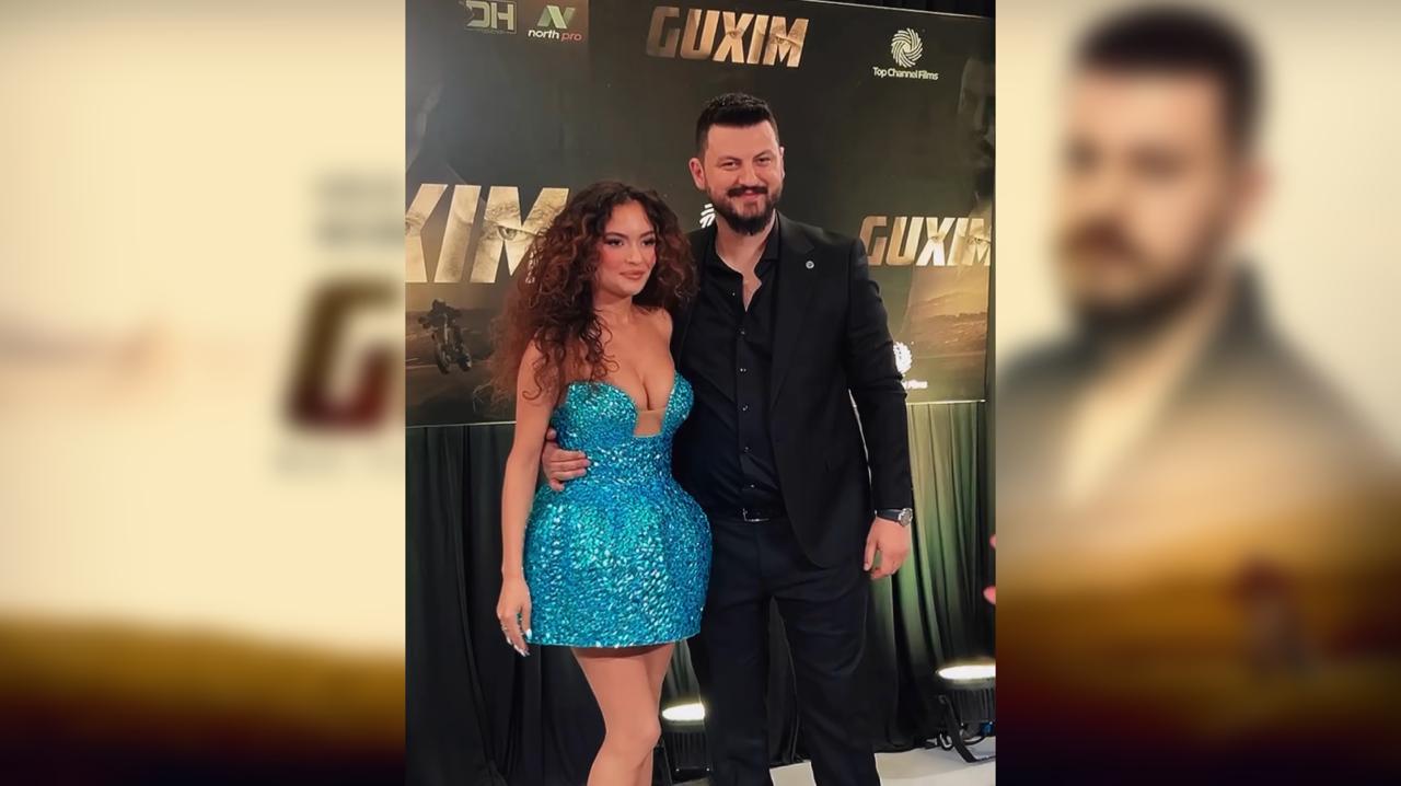 Protagonistët e filmit “Guxim”/Aktorët Drilon Hoxha dhe Livia Lozi ...